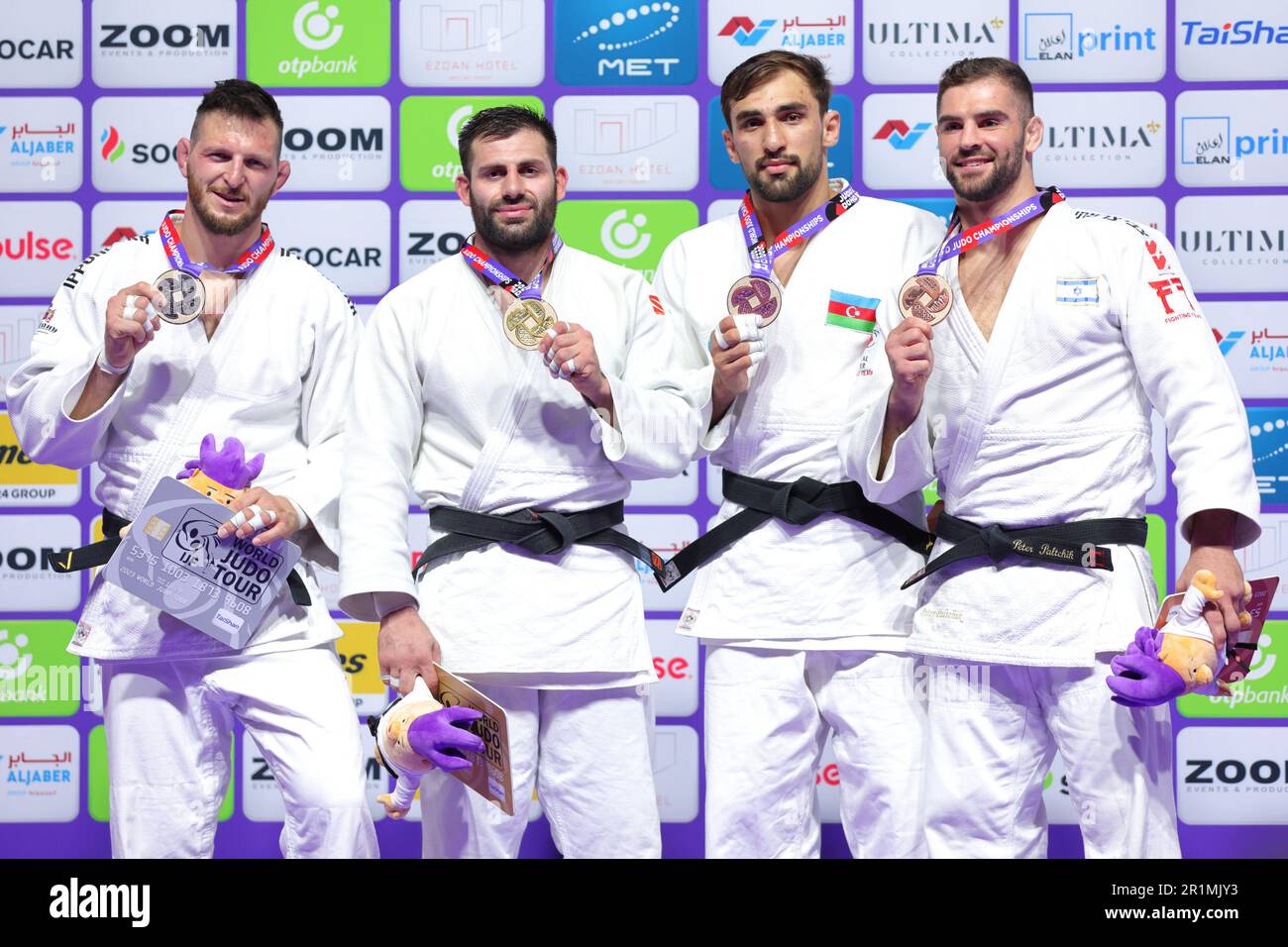Stade Ali Bin Hamad Al Attiyah, Doha, Qatar. 12th mai 2023. (G-D) Lukas Krpalek (CZE), Arman ...