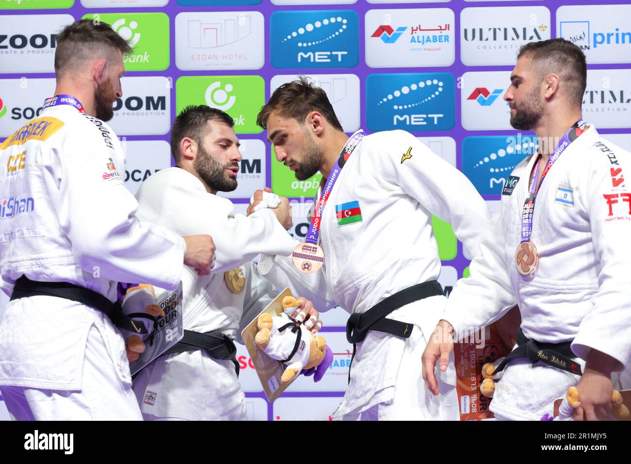 Stade Ali Bin Hamad Al Attiyah, Doha, Qatar. 12th mai 2023. (G-D) Lukas Krpalek (CZE), Arman ...