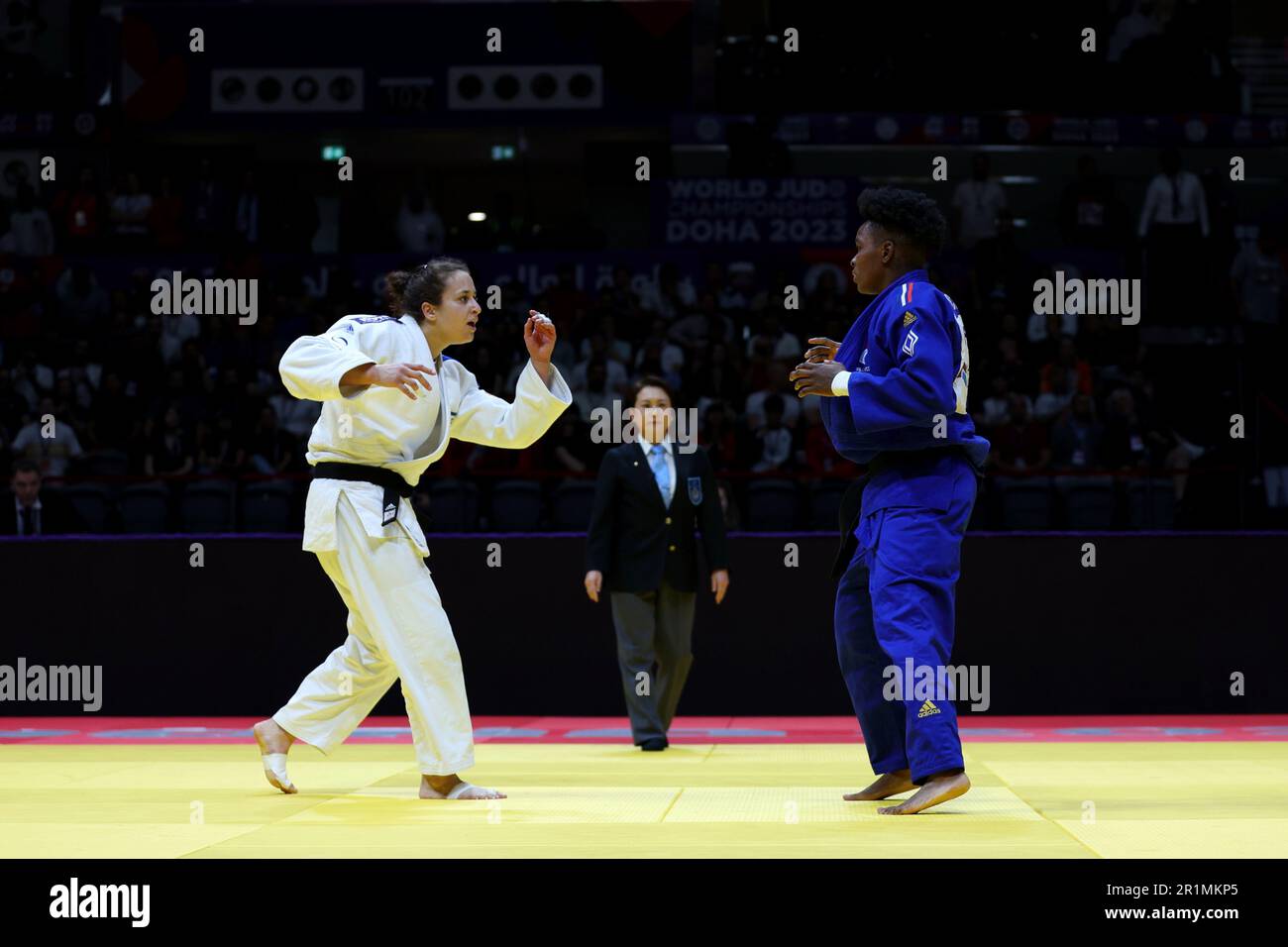 Stade Ali Bin Hamad Al Attiyah, Doha, Qatar. 12th mai 2023. (G-D) Inbar Lanir (ISR), Audrey ...