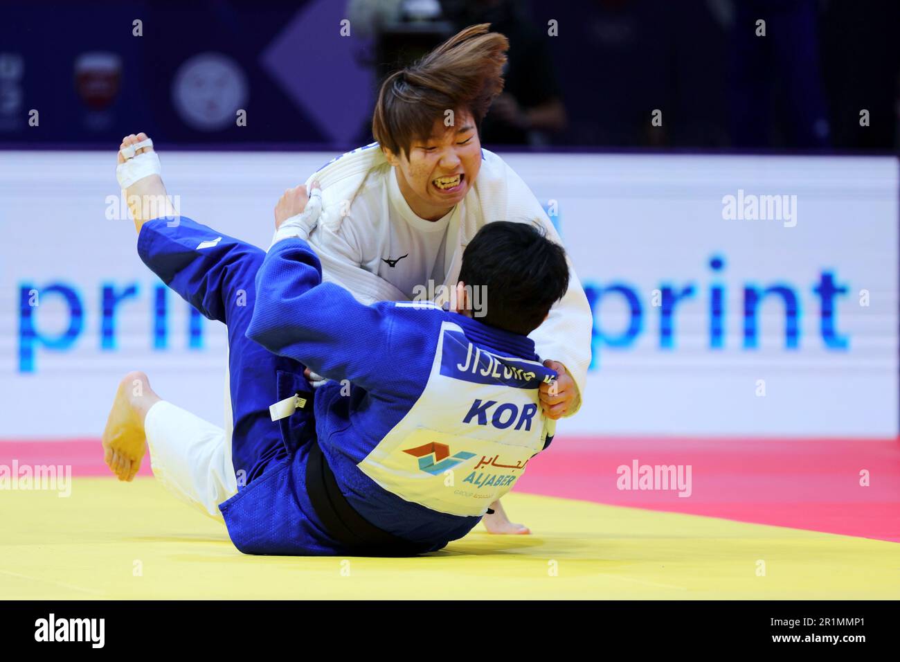 Stade Ali Bin Hamad Al Attiyah, Doha, Qatar. 14th mai 2023. (Haut-bas) Moka Kuwagata (JPN ...