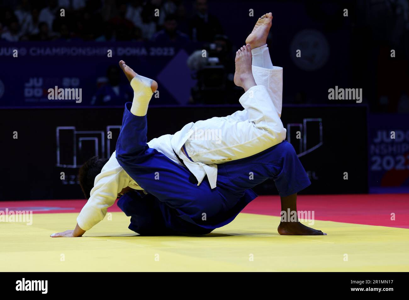 Stade Ali Bin Hamad Al Attiyah, Doha, Qatar. 14th mai 2023. (Haut-bas) Goki Tajima (JPN), Maxime ...