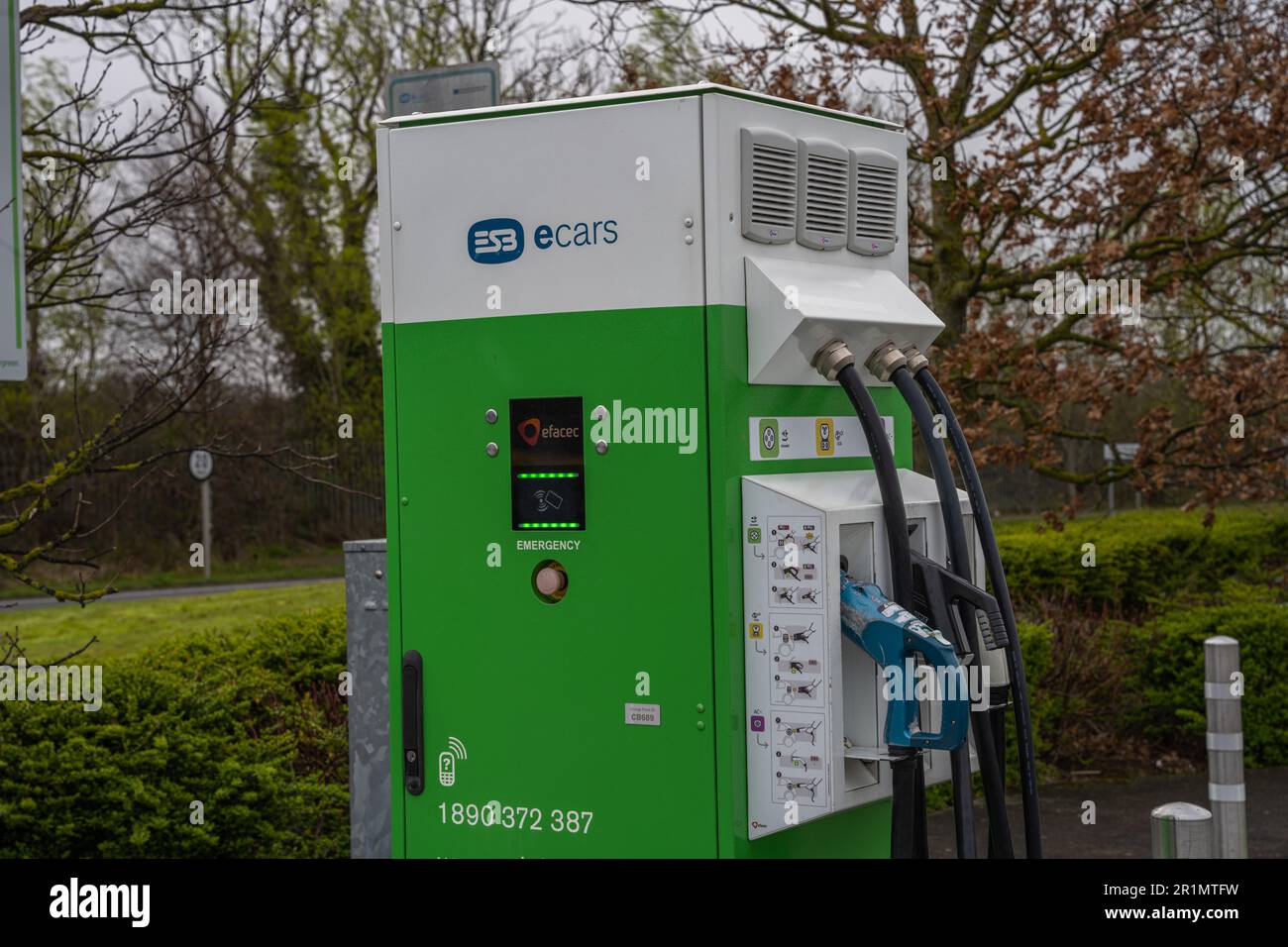 Lusk, Comté de Dublin, Irlande, 29th mars 2023. ESB E point de charge ...