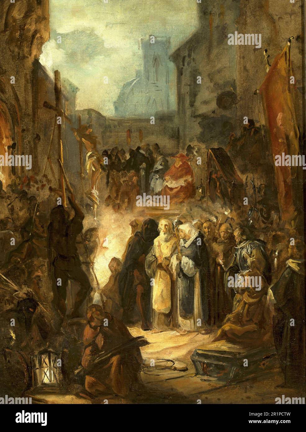 Scène de l'Inquisition, l'Inquisition espagnole a été un conseil pour ...