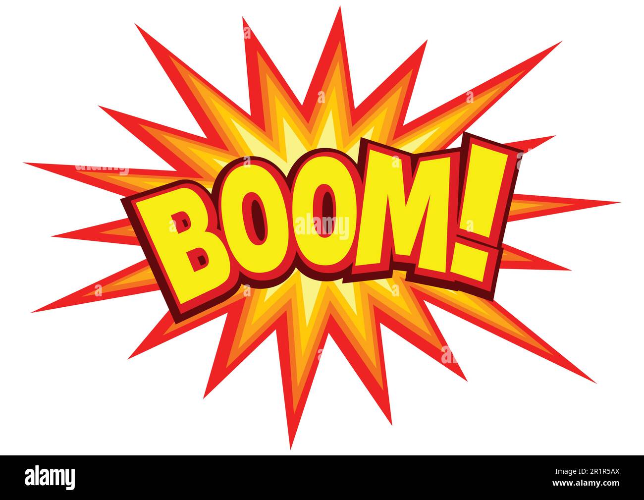 Cartoon explosion symbol Banque d'images vectorielles - Alamy