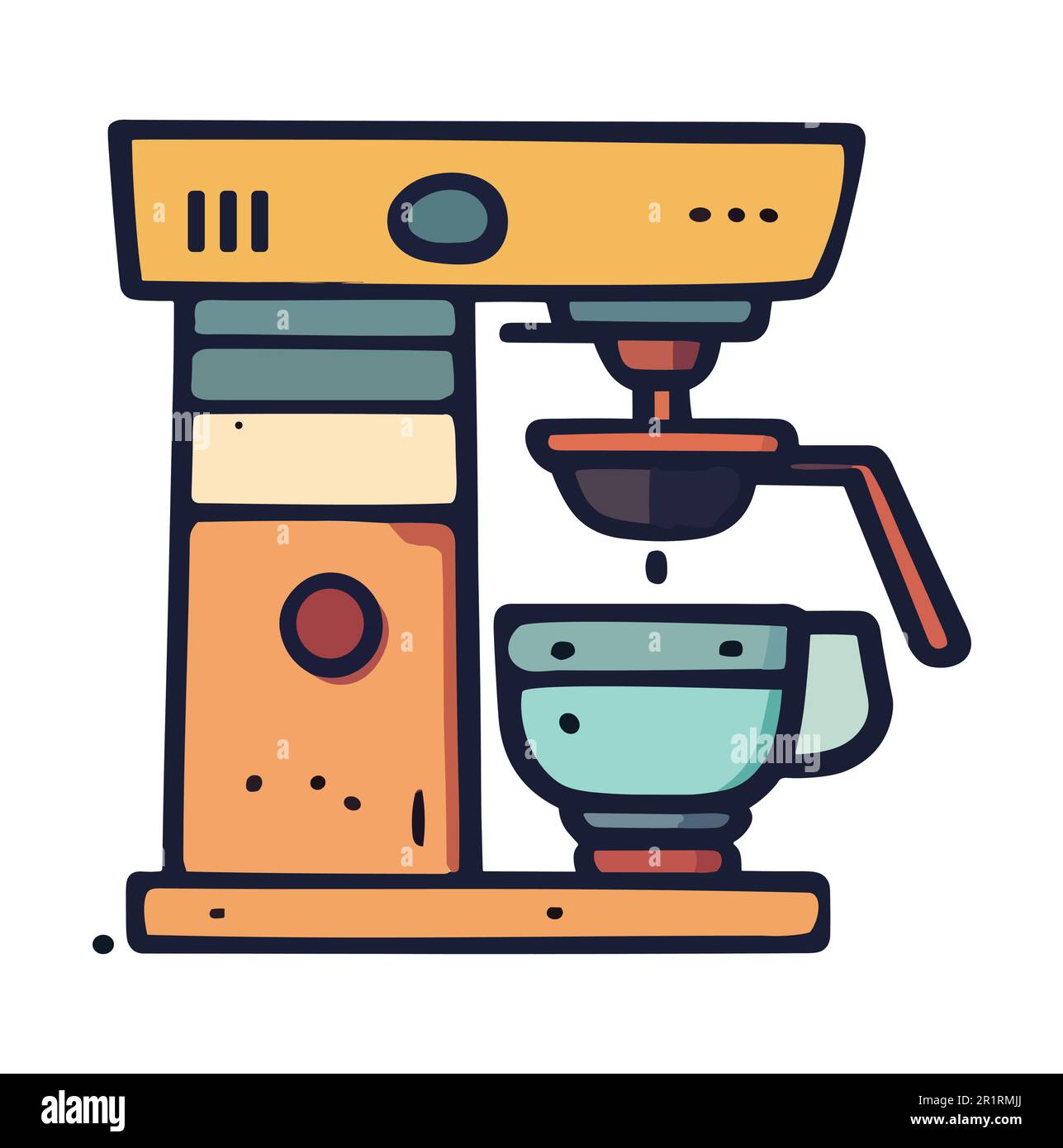 Coffee machine cartoon Banque de photographies et d’images à haute ...