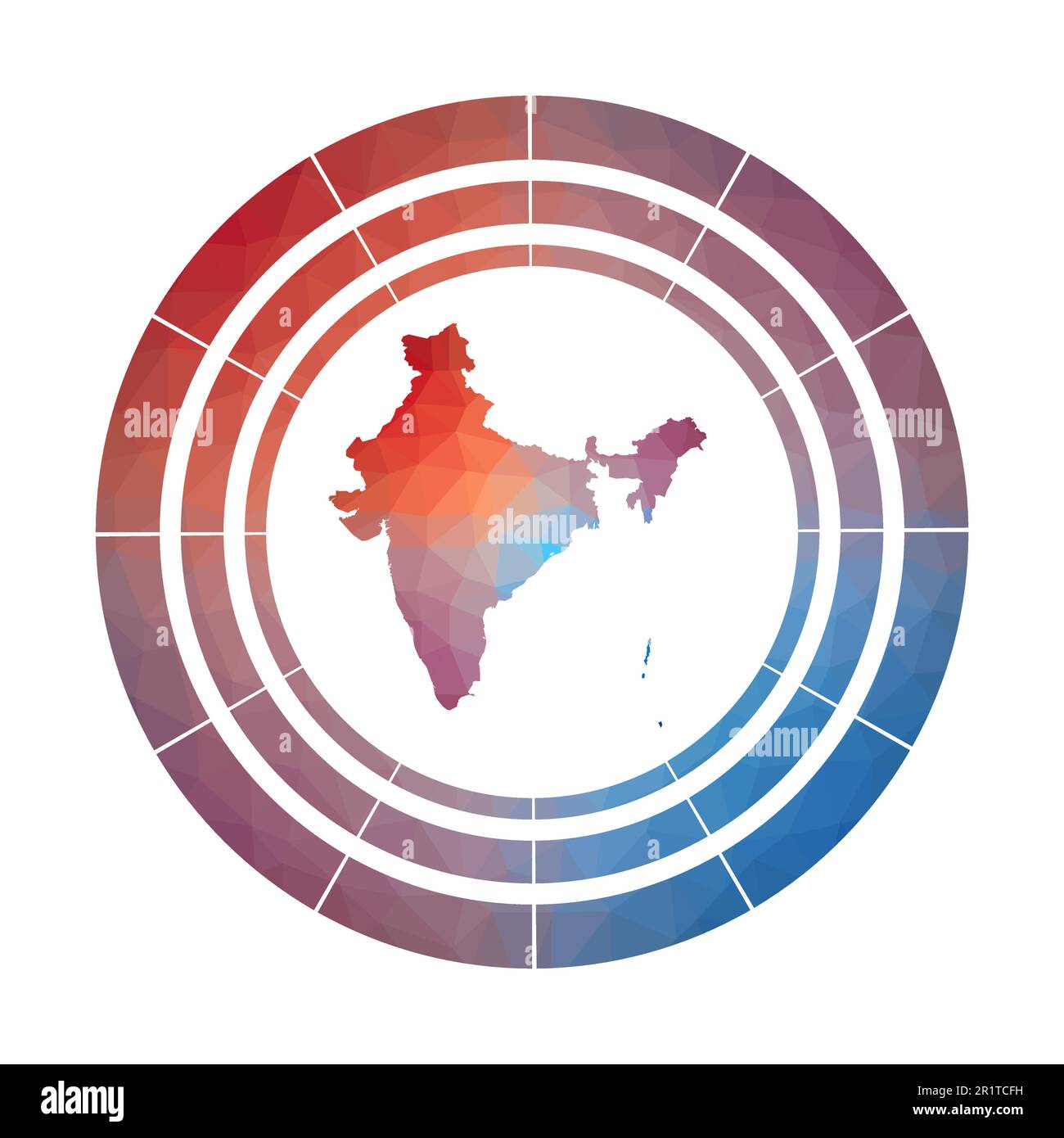 Mapa de la india infografía Banque d'images détourées - Alamy