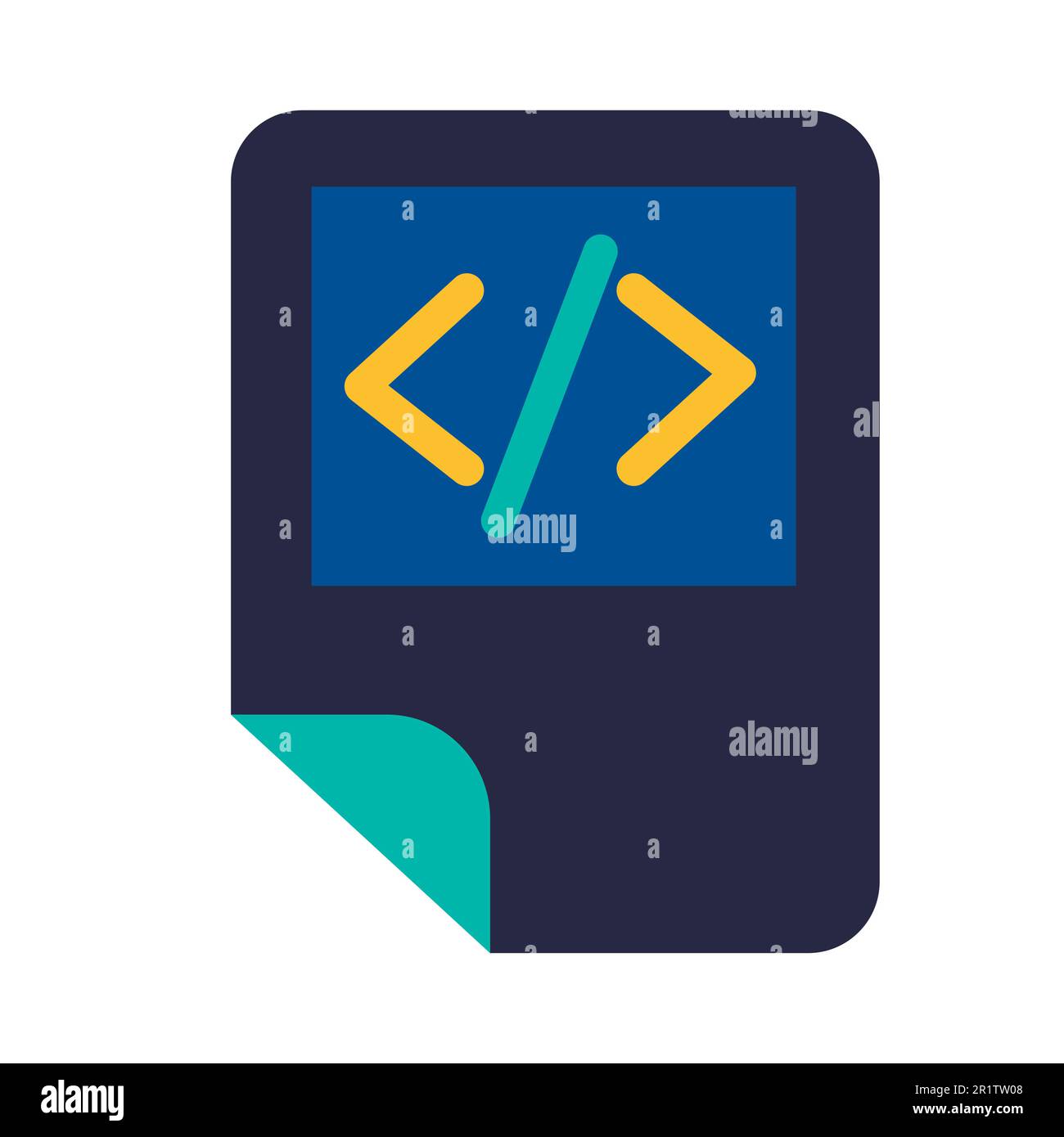 Script de codage fichier électronique symbole glyphe illustration du ...