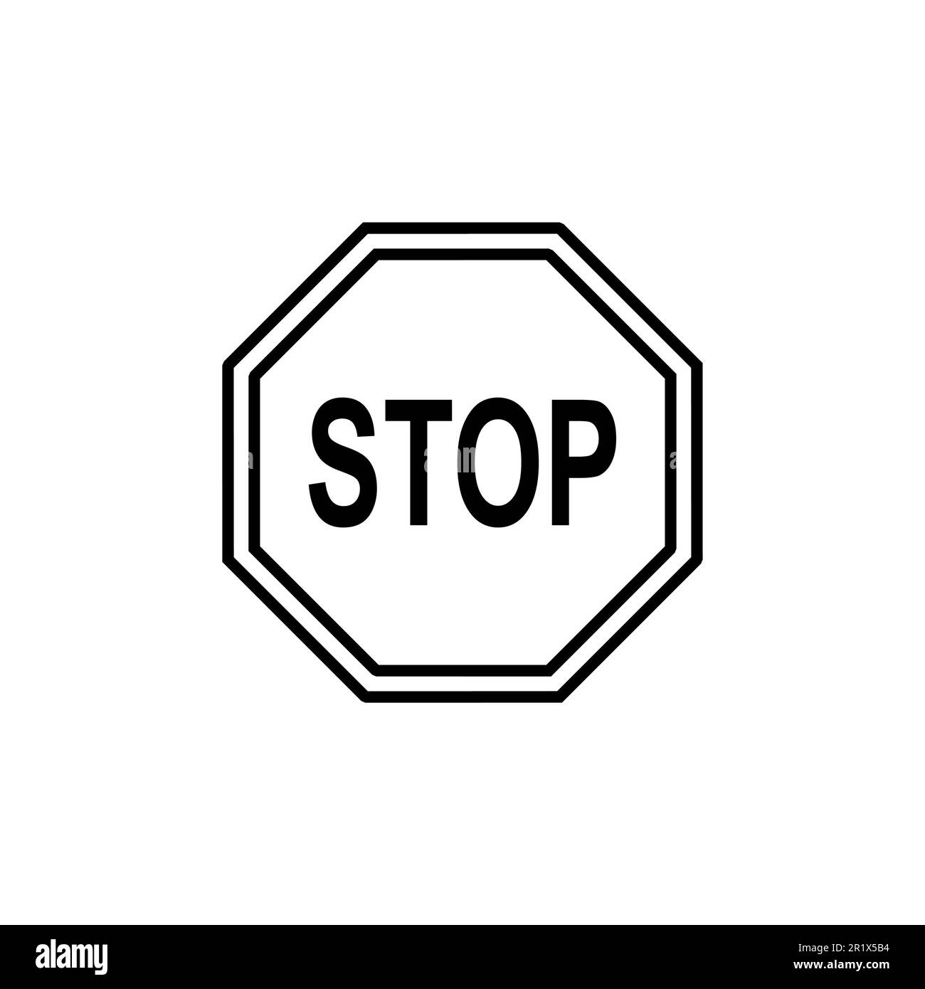 Panneau de signalisation interdit Banque d'images noir et blanc - Page ...