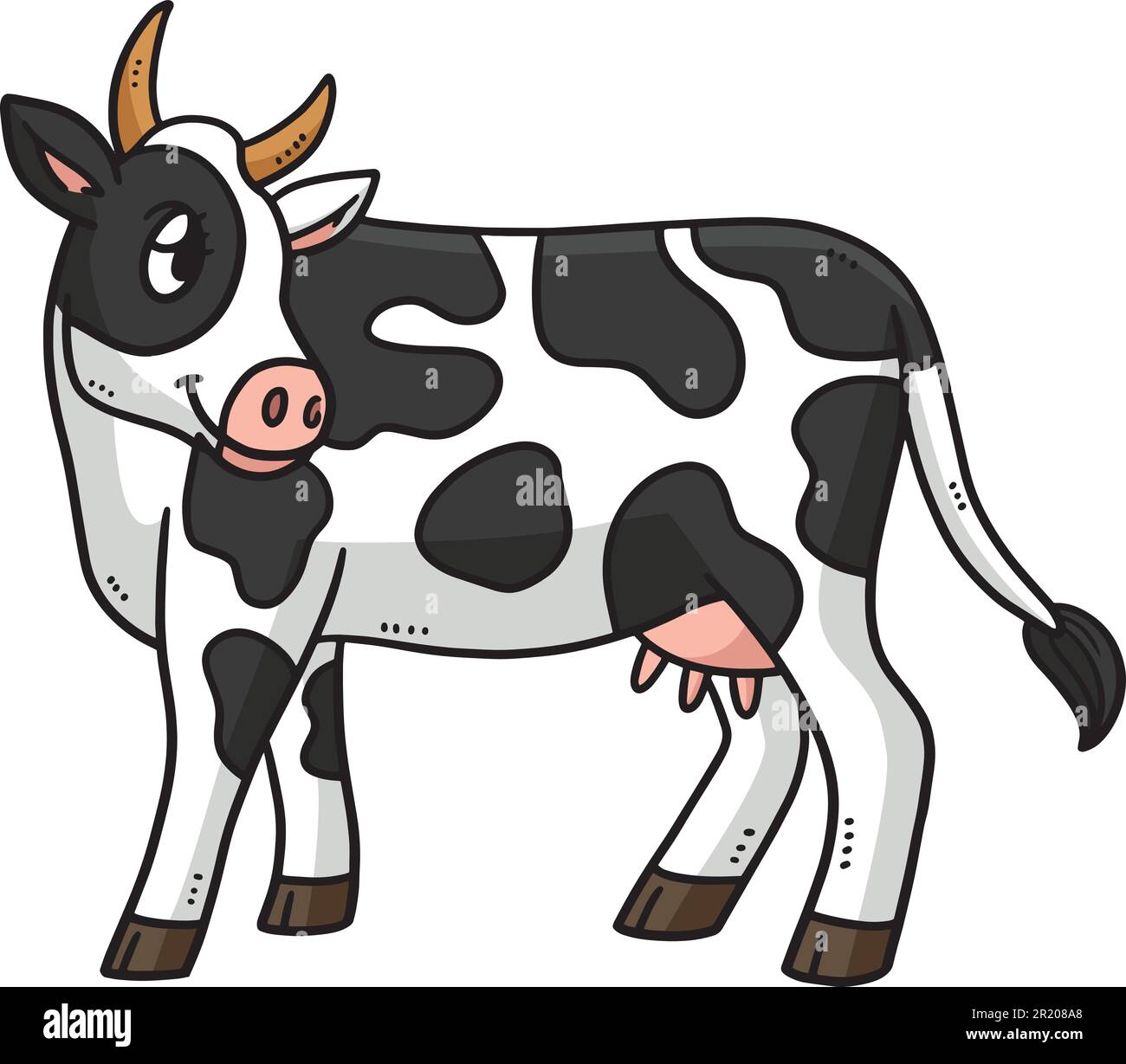 Dessin animé de vache Banque de photographies et d’images à haute ...