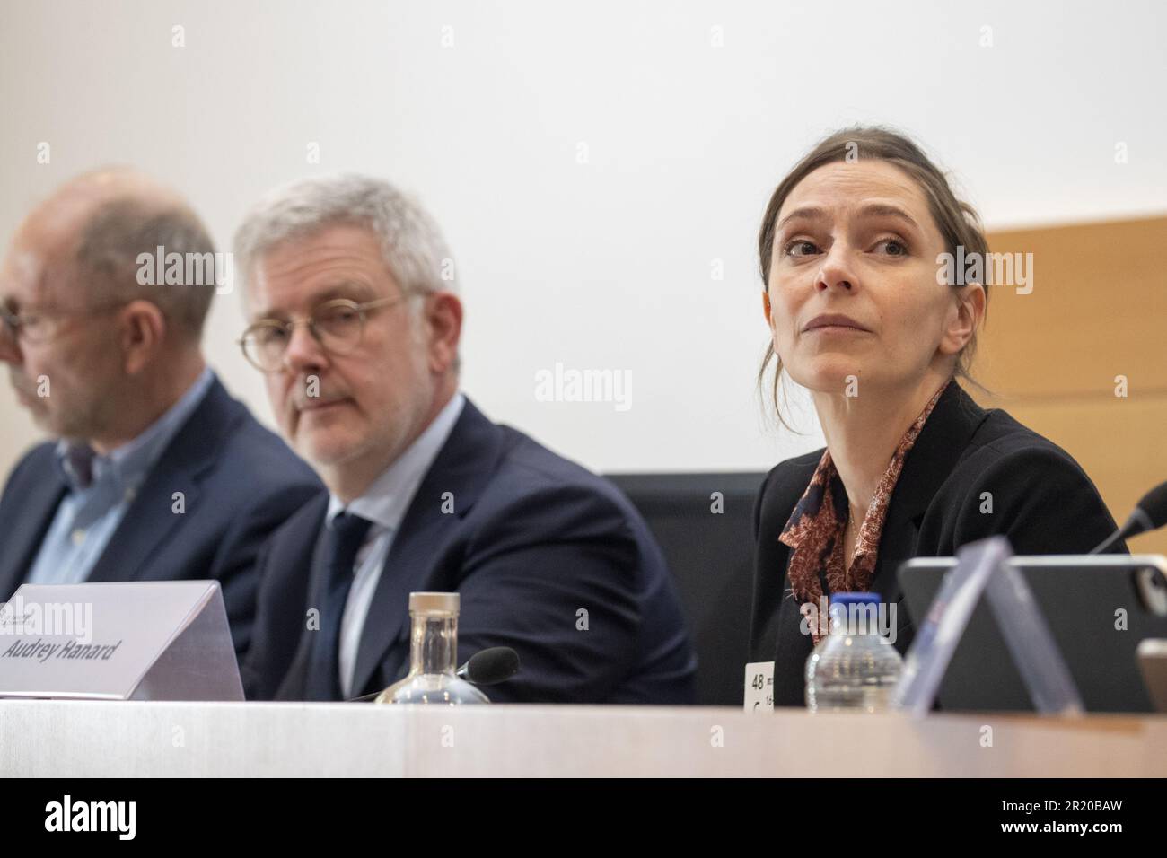 Bruxelles, Belgique. 16th mai 2023. Philippe Dartienne, PDG de Bpost ...