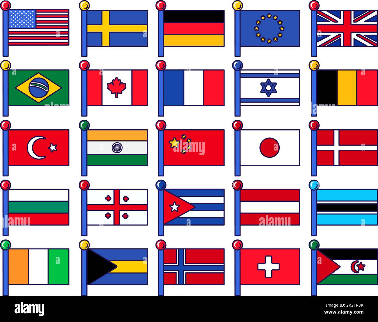 Drapeau symbolique Banque d'images vectorielles - Alamy