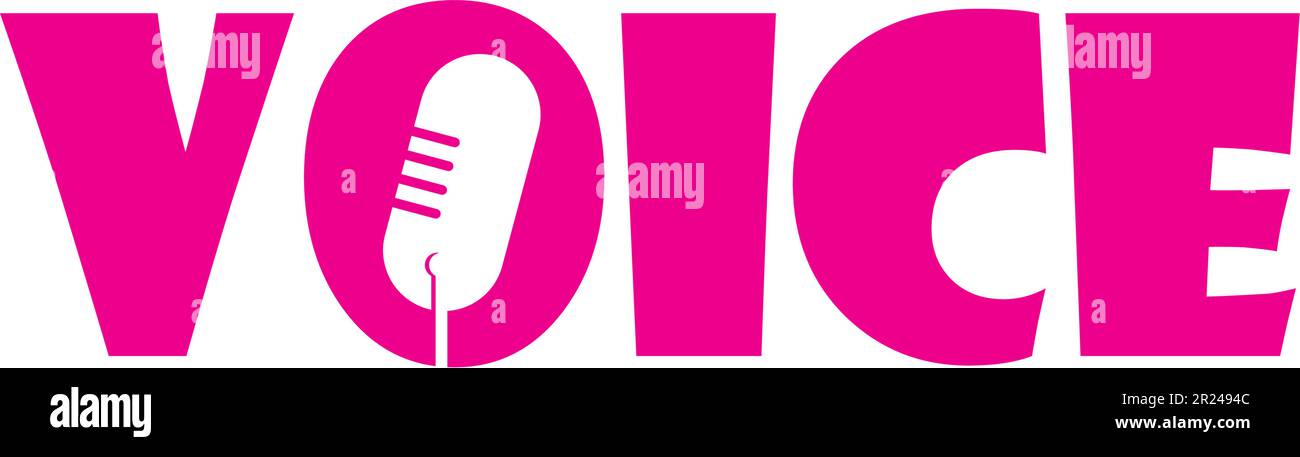Voice logo Banque d'images vectorielles - Alamy