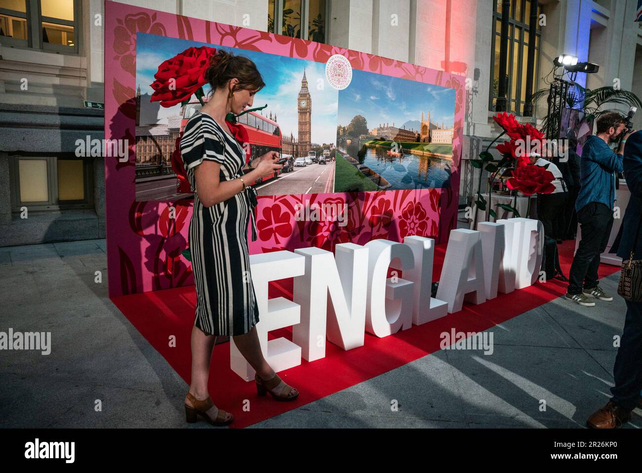 Atmosphere during a party organized by the British Embassy in Spain for ...