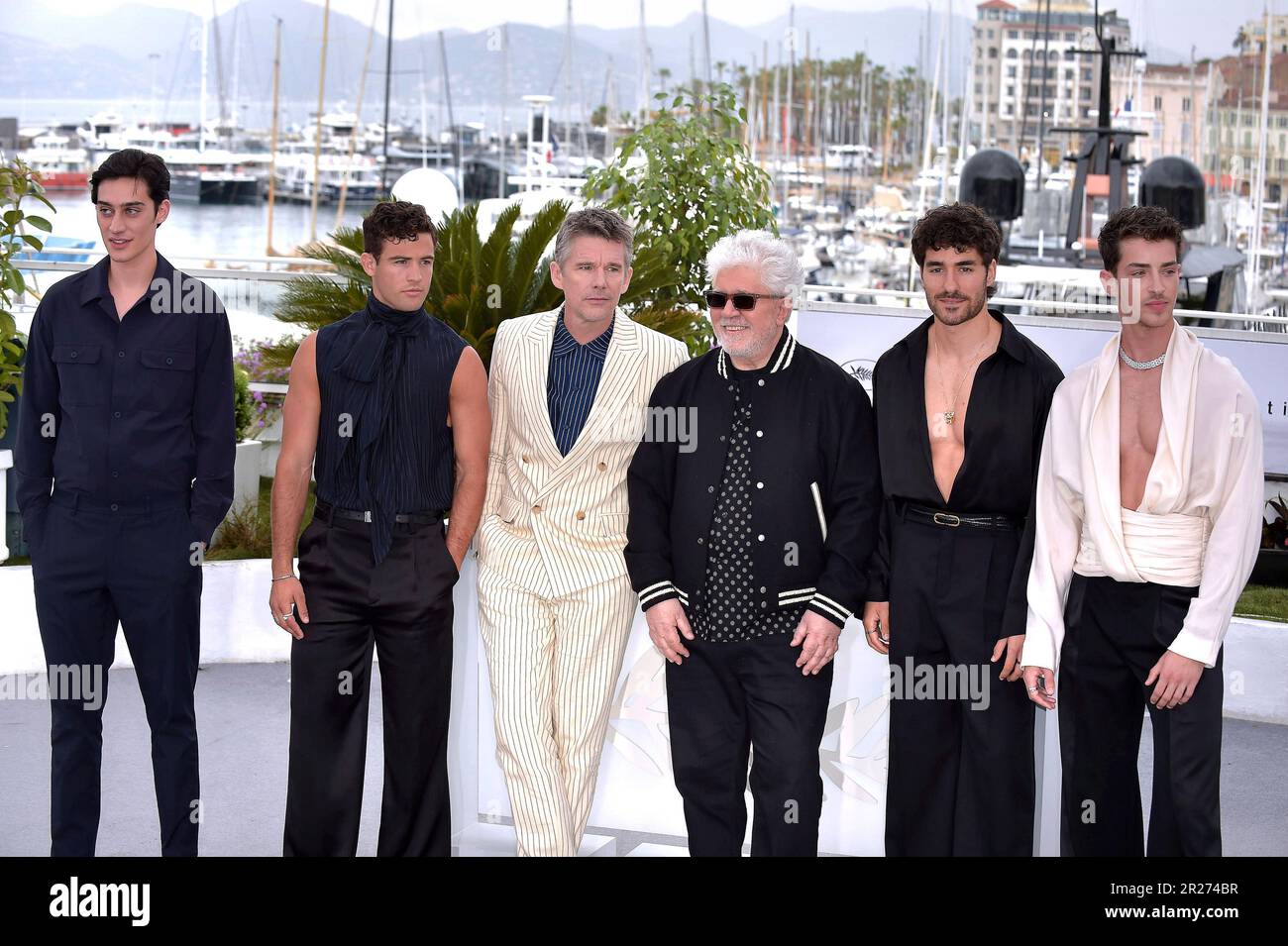 Cannes, France. 17th mai 2023. George Steane, Jason Fernández, Ethan ...