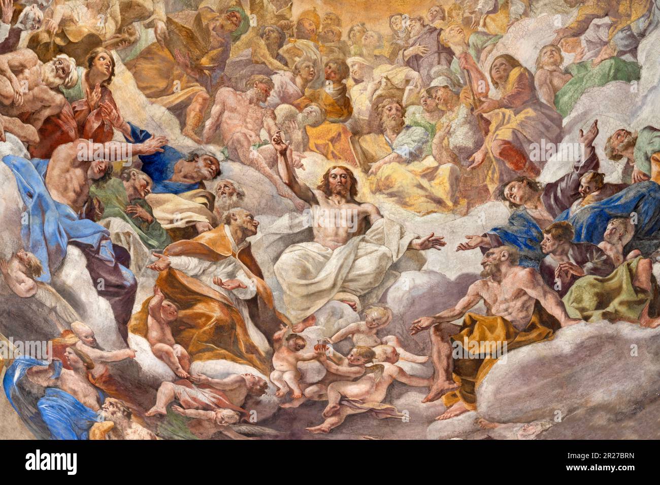 NAPLES, ITALIE - 22 AVRIL 2023 : le détour de Jésus de la fresque dans ...