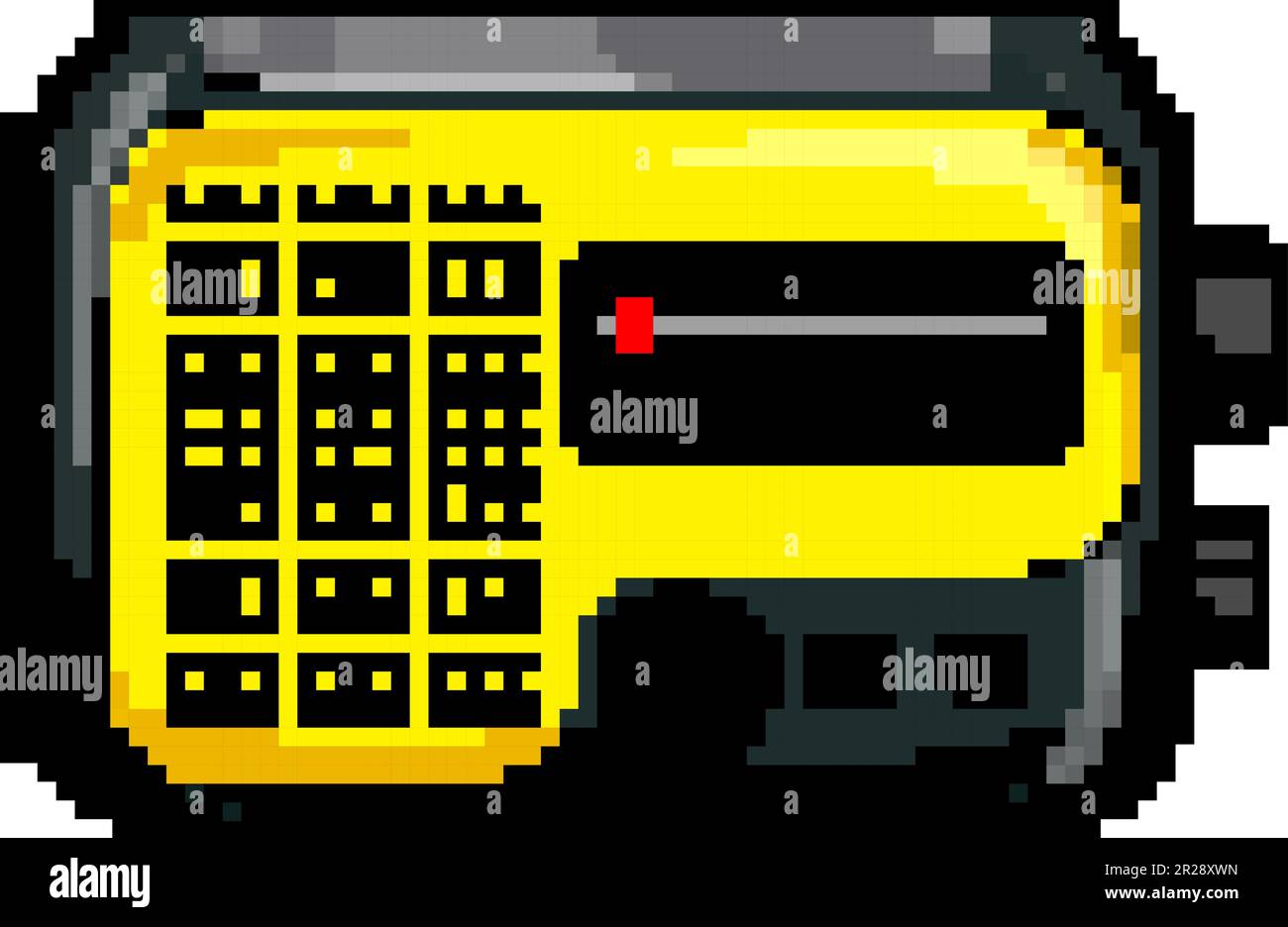 ancienne radio musique jeu pixel art illustration vectorielle Image Vectorielle Stock - Alamy