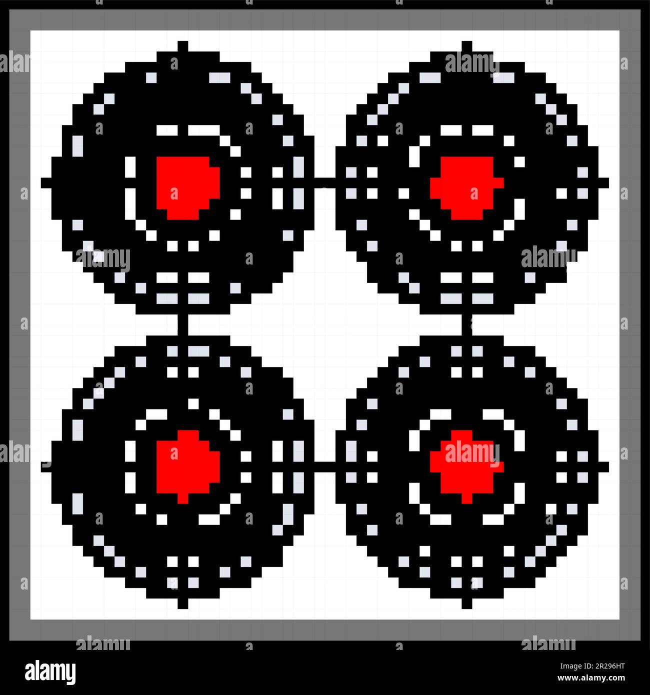 silhouette de tir cible jeu pixel art illustration vectorielle Image ...