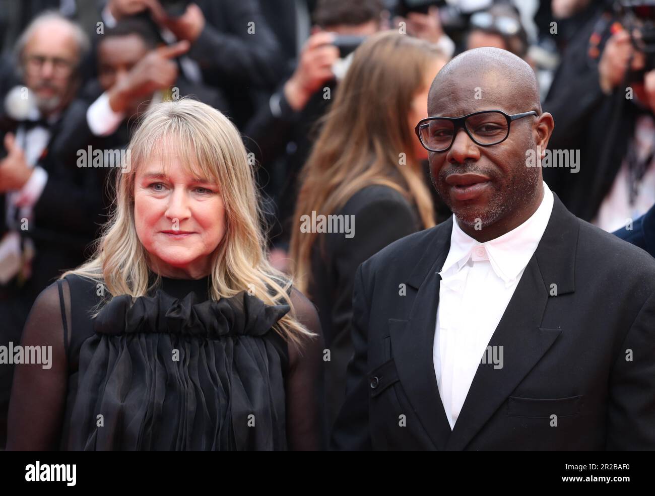Cannes, France, 18th mai 2023. Bianca Stigter, Steve McQueen arrivant ...