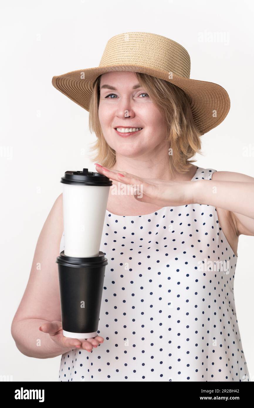 Femme En Robe Blanche Devant Un Thé Banque De Photographies Et Dimages