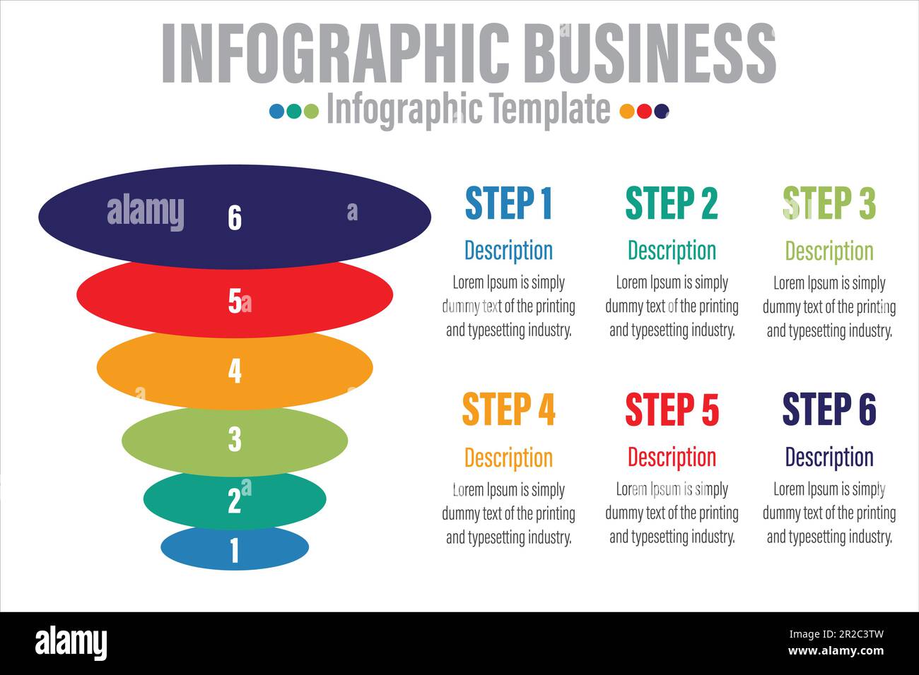 Modèle d'infographie pour les entreprises.6 étapes, diagramme de l ... Modèle d'infographie pour les entreprises.6 étapes, diagramme de l ...