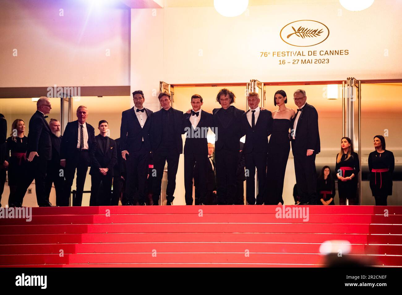 Italie. 18th mai 2023. Michael Pitt, Warren Goz, Tye Sheridan, Jean ...