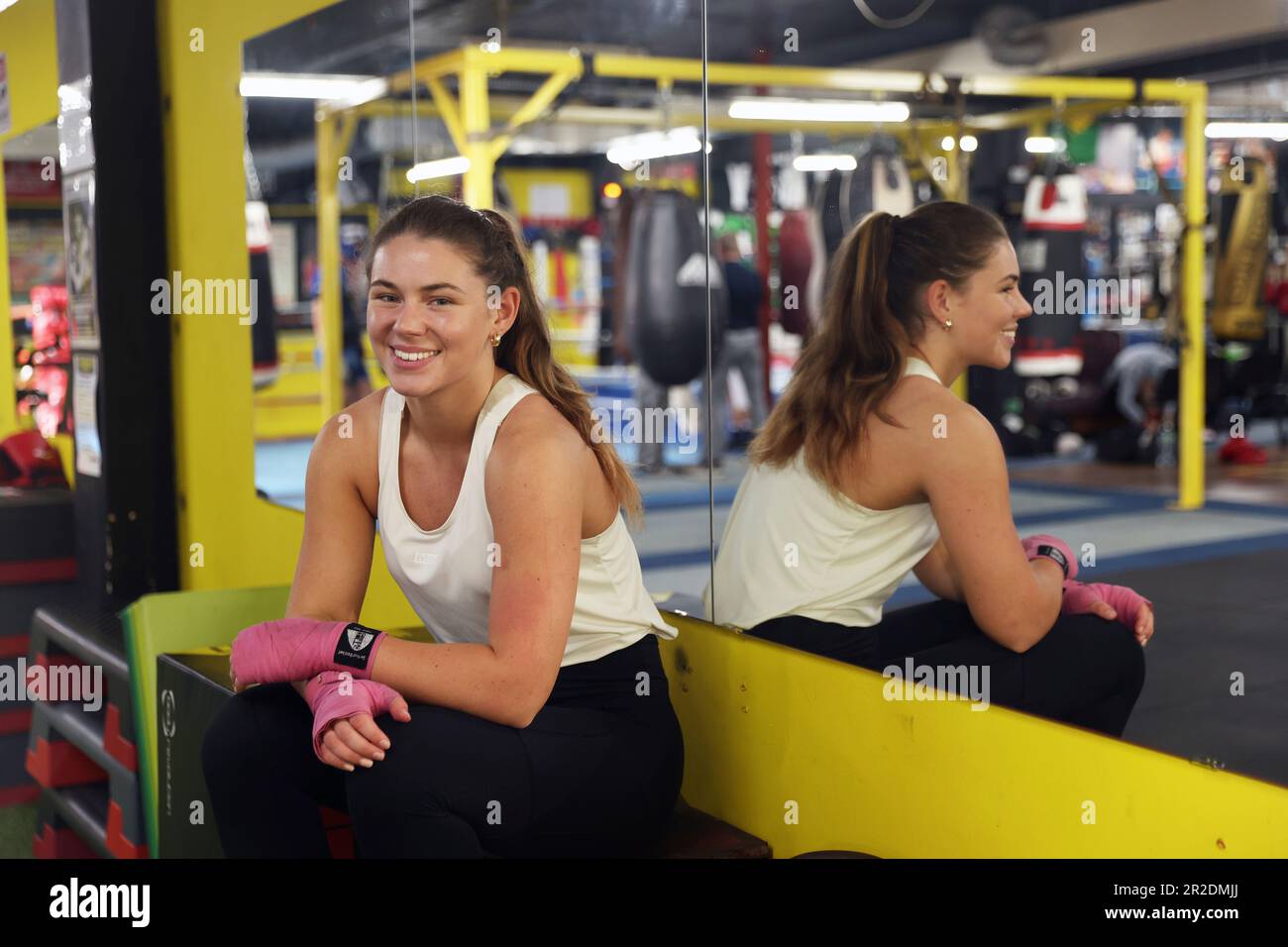 Boxer Kaci Rock, under-22 national champion in the welterweight ...