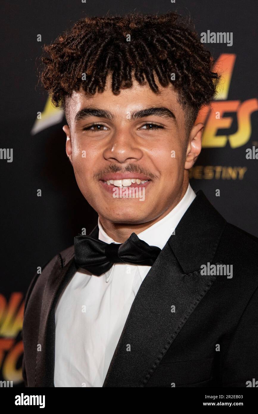 Ethann Isidore poses for photographers upon arrival for the 'Indiana ...