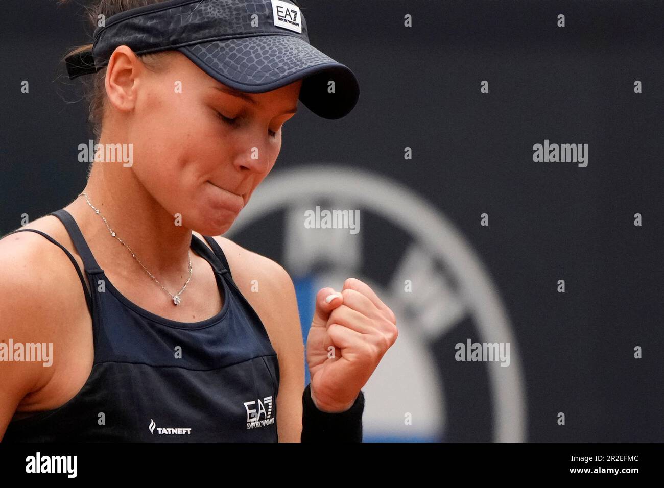 Russia's Veronika Kudermetova celebrates during a semi final match ...