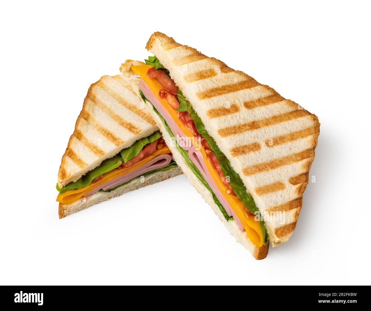Sandwich au jambon pain blanc Banque d'images détourées - Alamy
