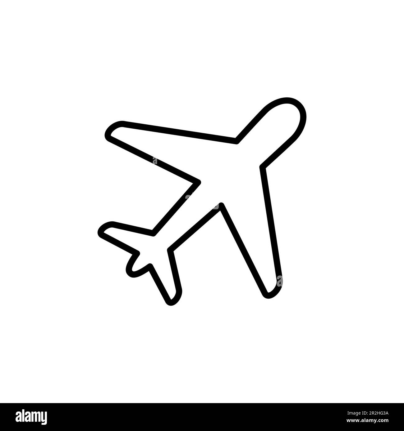 Vecteur d'icône de plan. Vecteur d'icône d'avion. Symbole de transport ...