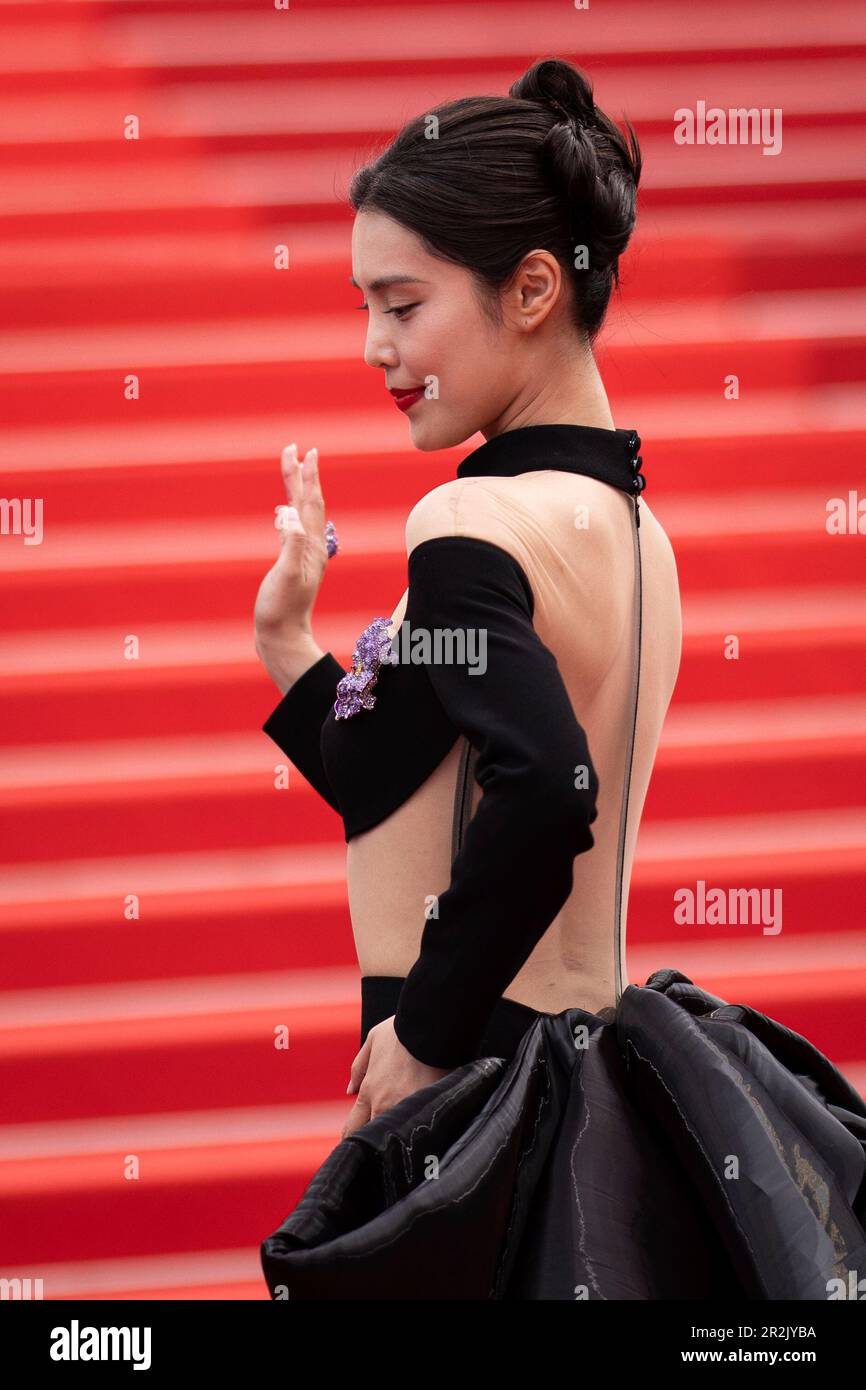 Han DanTong poses for photographers upon arrival at the premiere of the ...