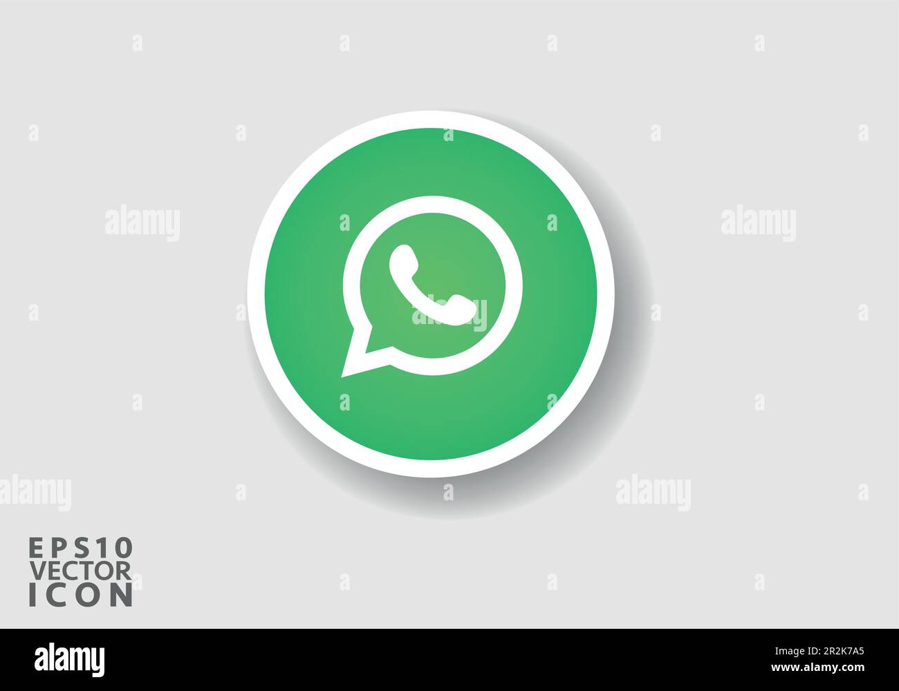 Le vecteur du logo WhatsApp est une représentation stylisée du logo de ...