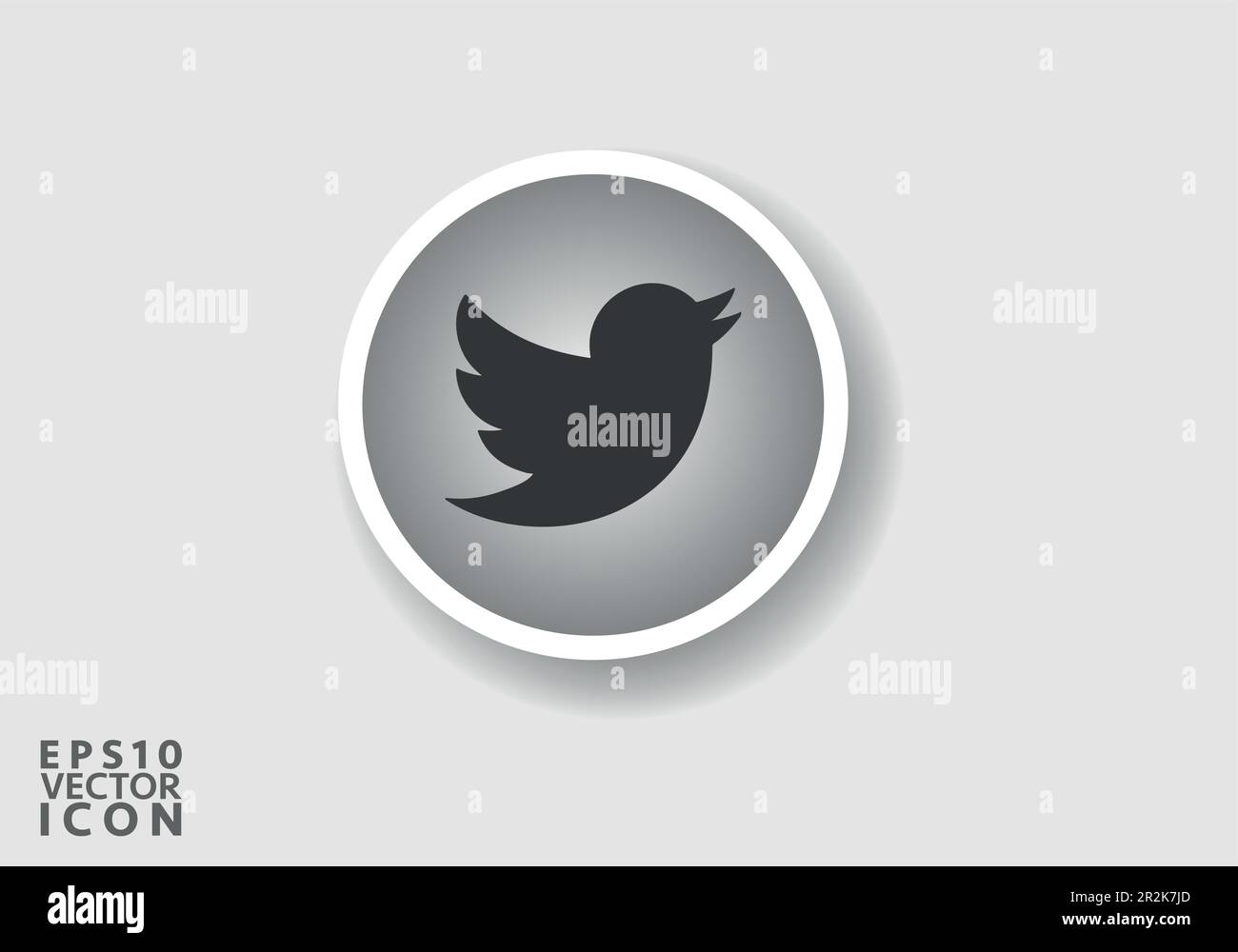 Le vecteur du logo Twitter est une représentation stylisée du logo de ...