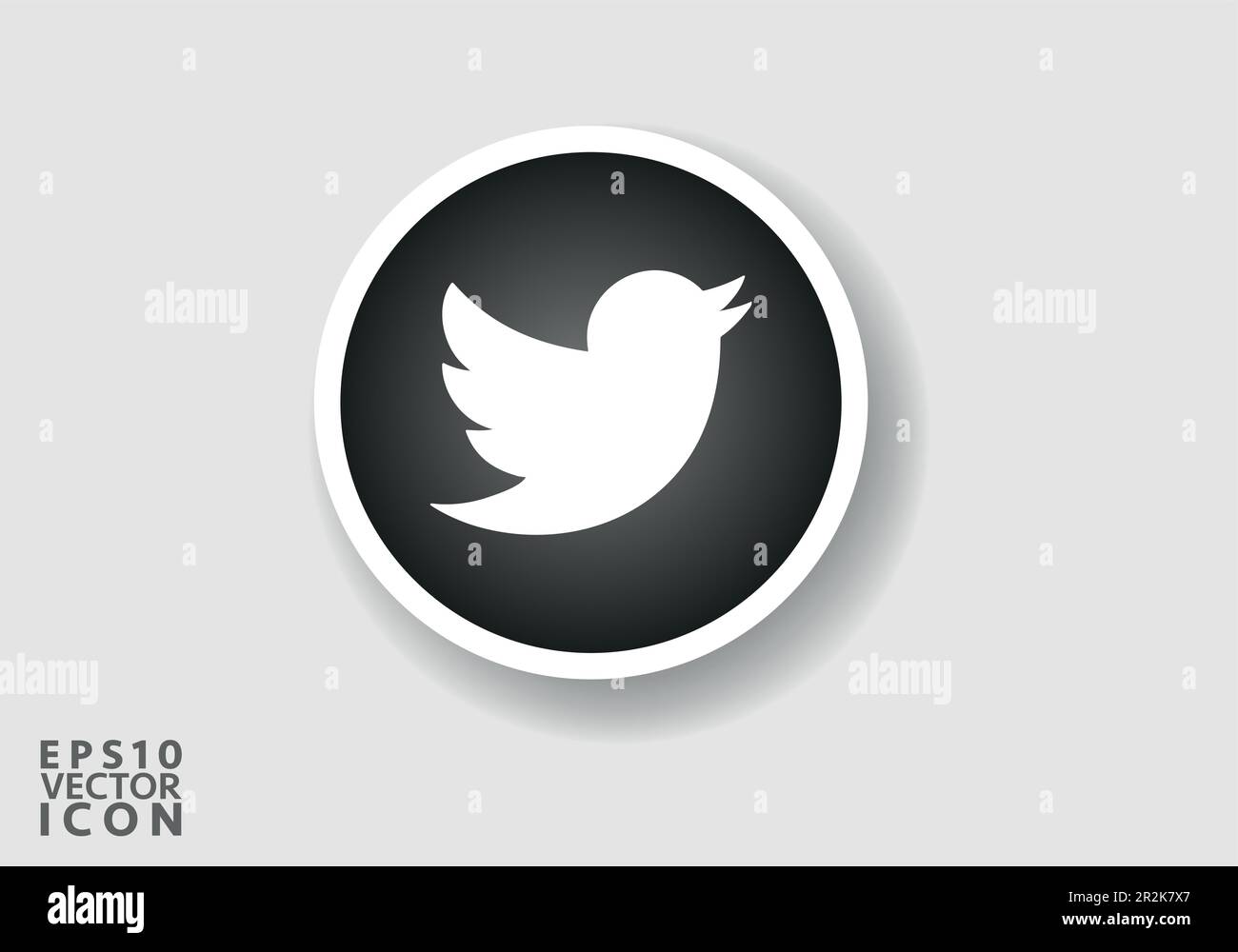 Le vecteur du logo Twitter est une représentation stylisée du logo de ...