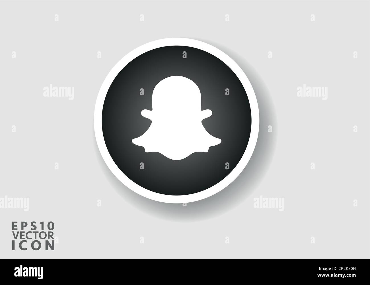 Snapchat logo Vector est une représentation stylisée du logo de la ...