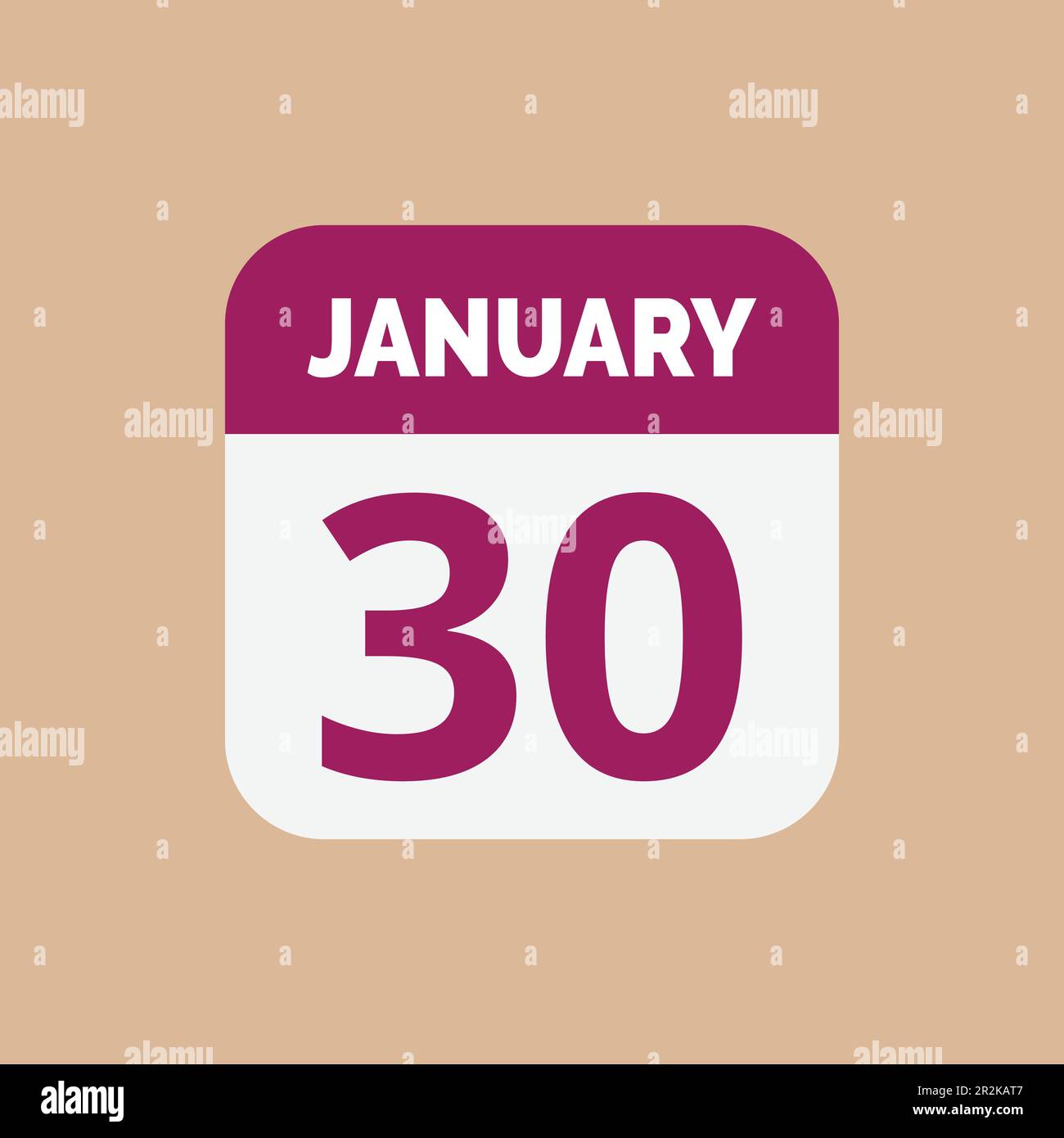 30 janvier Banque d'images vectorielles - Alamy