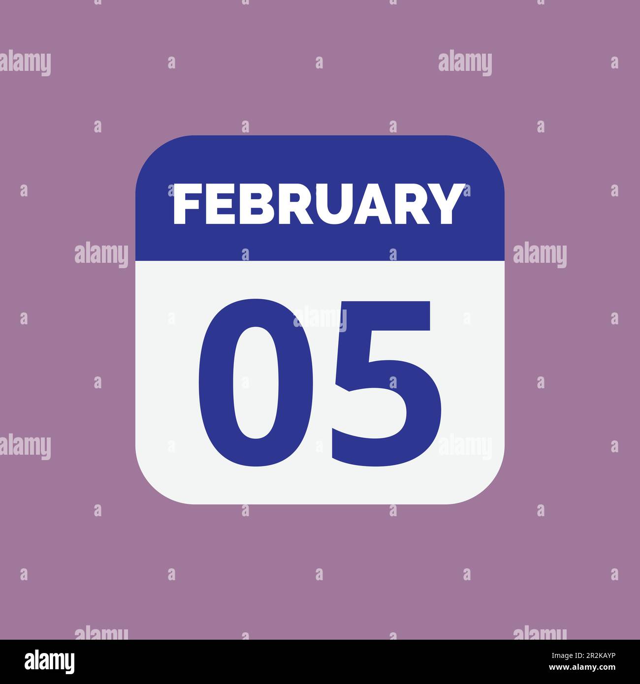 5 febbraio Banque d'images vectorielles - Alamy