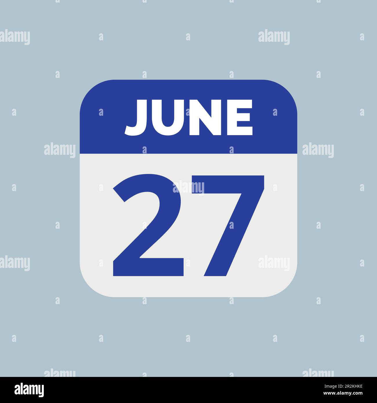 Le 27 juin Banque d'images vectorielles - Alamy