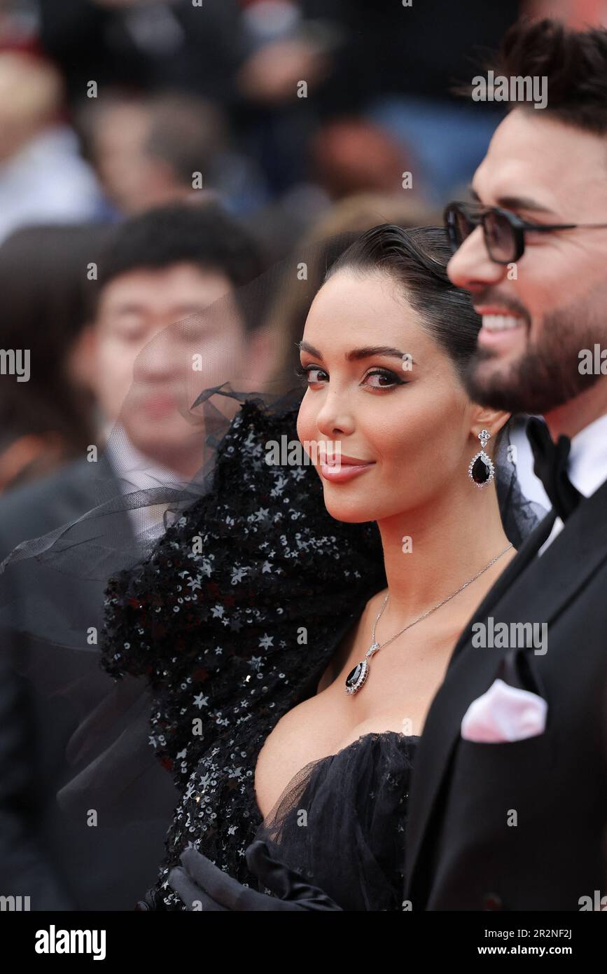 Cannes, France. 20th mai 2023. Thomas Vergara et Nabilla Benattia assistent au tapis rouge ...