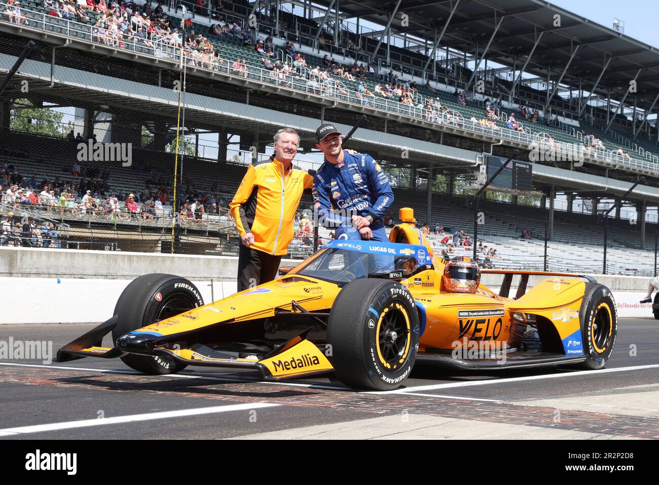 INDIANAPOLIS, IN - MAY 20: NTT IndyCar series driver Alexander Rossi (7 ...