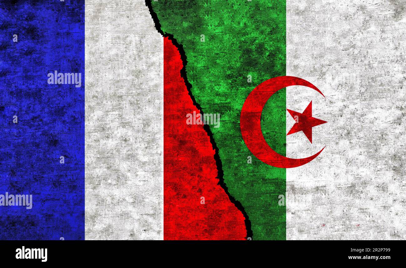 France algérie drapeaux Banque de photographies et d’images à haute ...