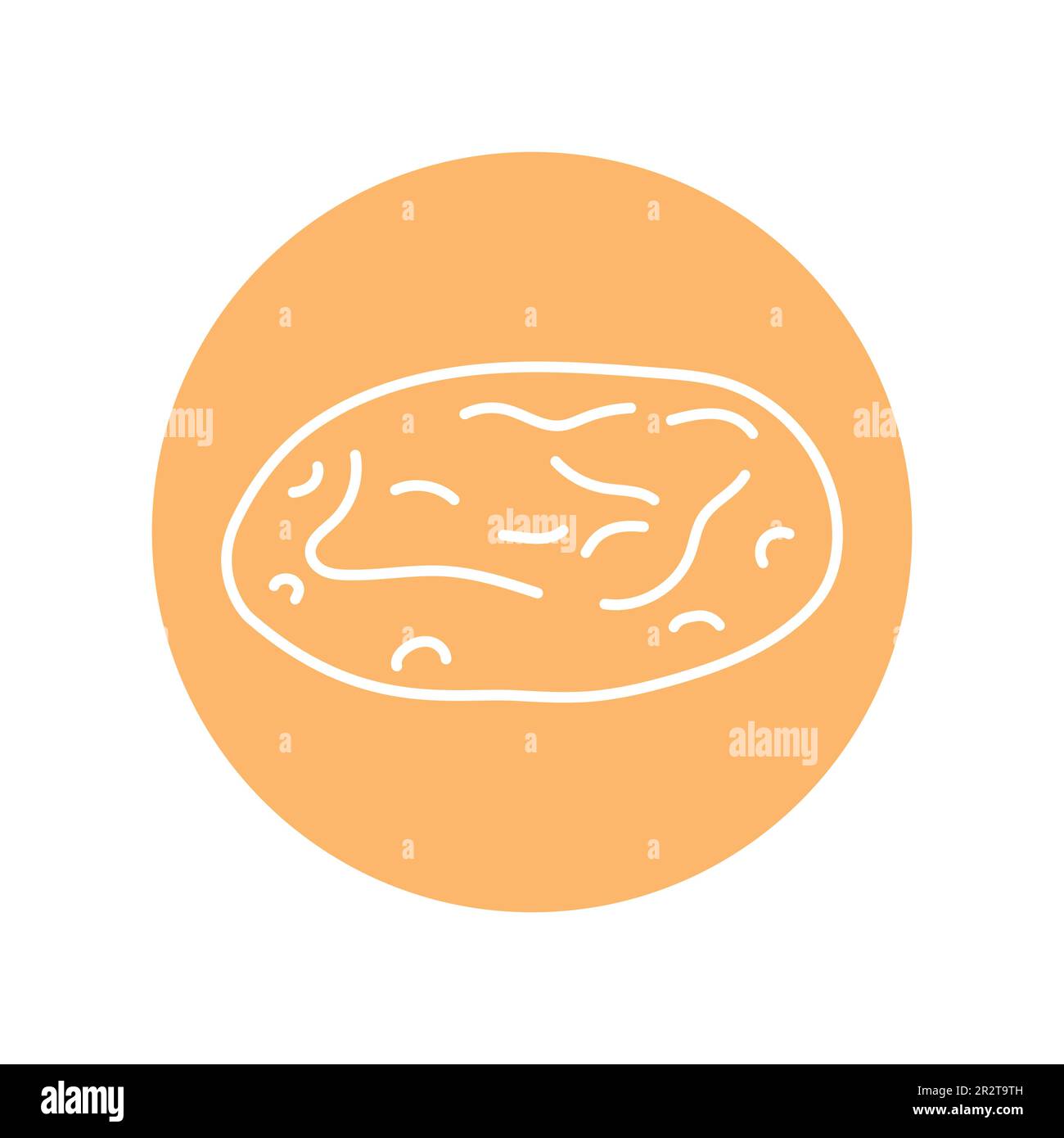 Icône de la ligne noire du pain pita. Boulangerie. Pictogramme pour ...