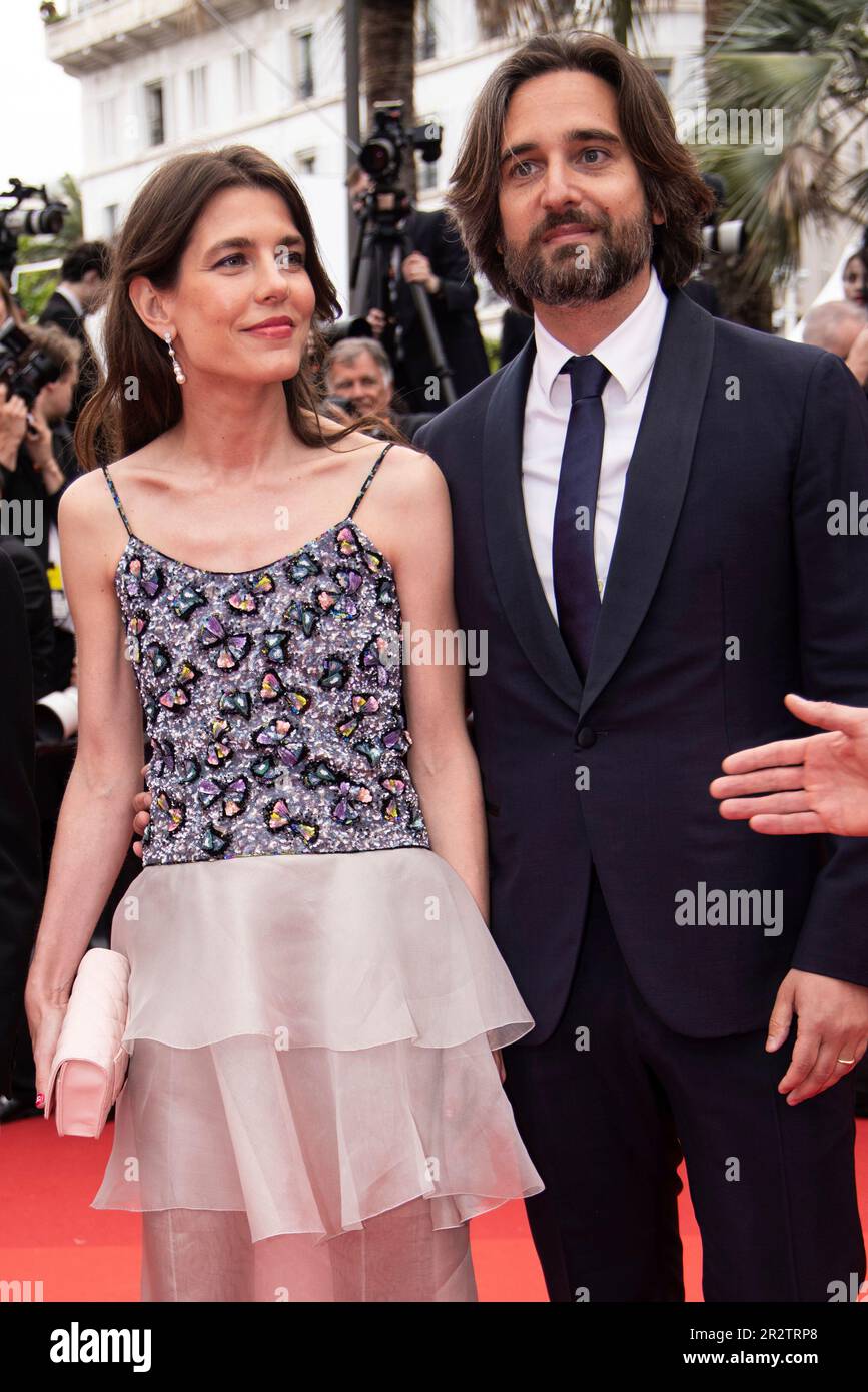 Dimitri Rassam and Charlotte Casiraghi pose for photographers upon ...