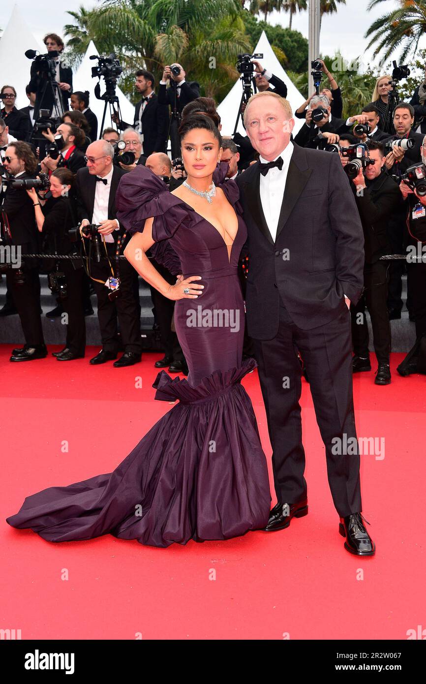Salma Hayek et François Henri Pinault assistent à la première de ...