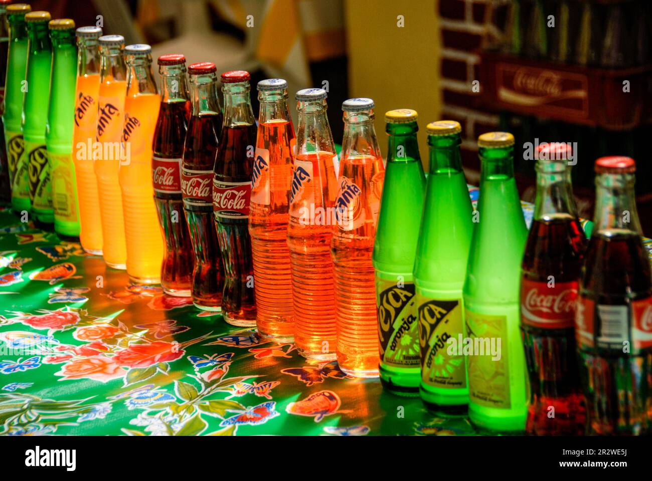 Assortiment de boissons à vendre au Chiapas, Mexique Photo Stock - Alamy