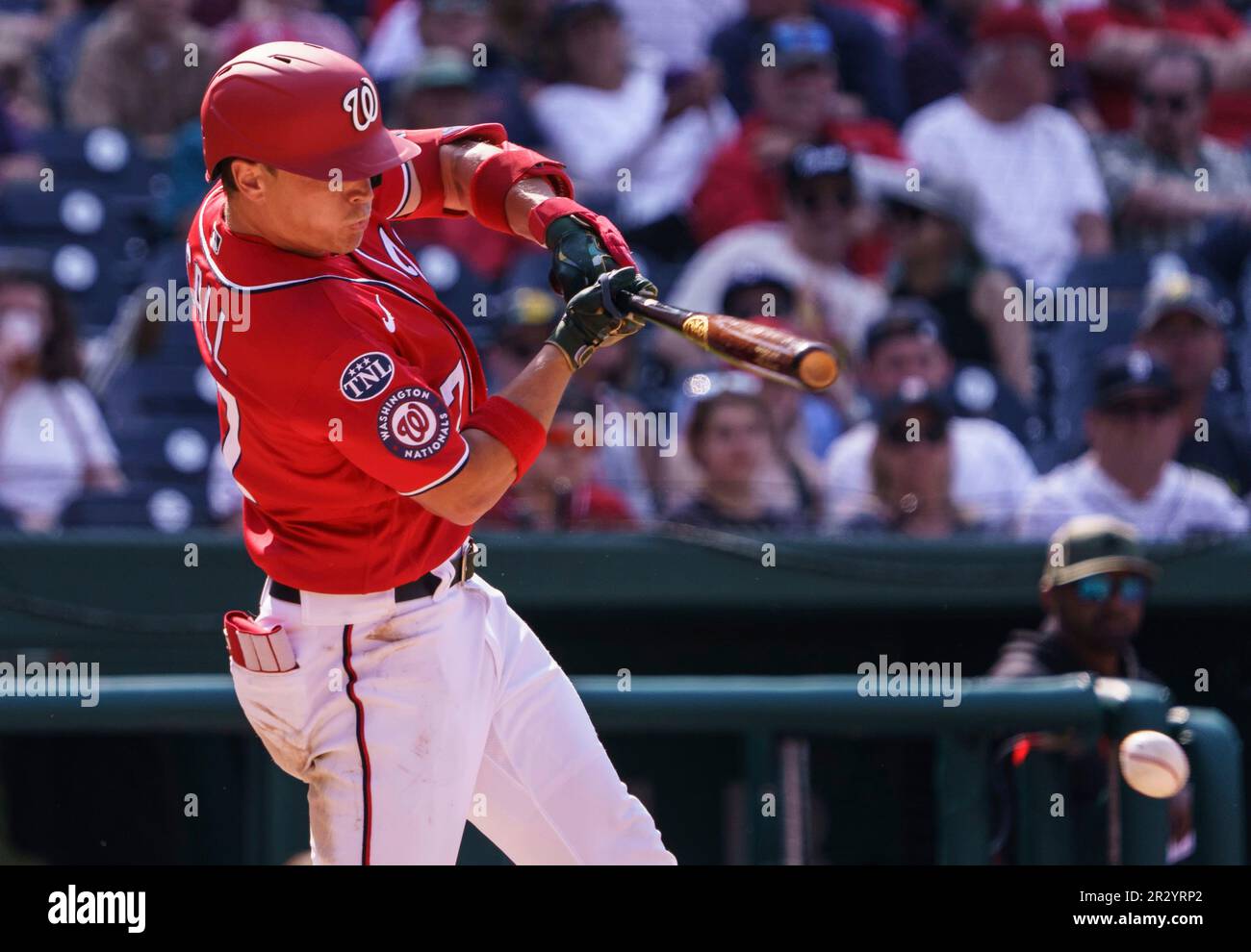 WASHINGTON, DC - MAY 21: Washington Nationals left fielder Alex Call ...