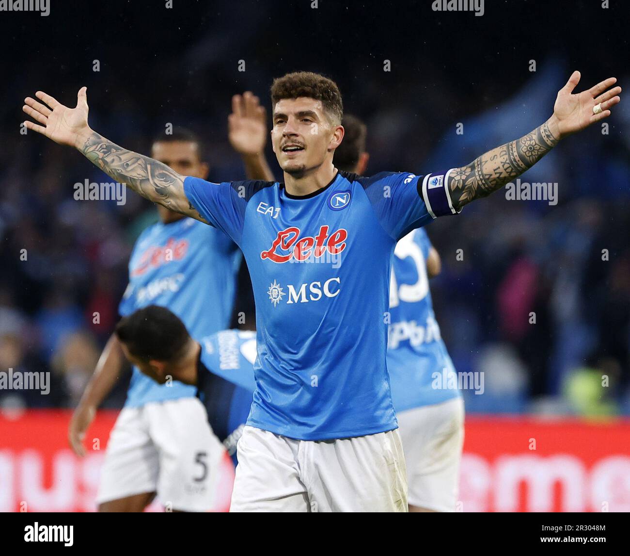 Naples, Italie. 21st mai 2023. Giovanni Di Lorenzo de Naples célèbre ...