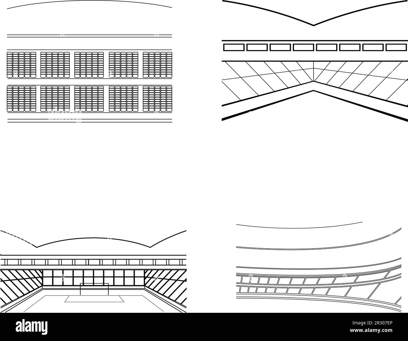 Stade de football moderne Banque d'images vectorielles - Page 3 - Alamy