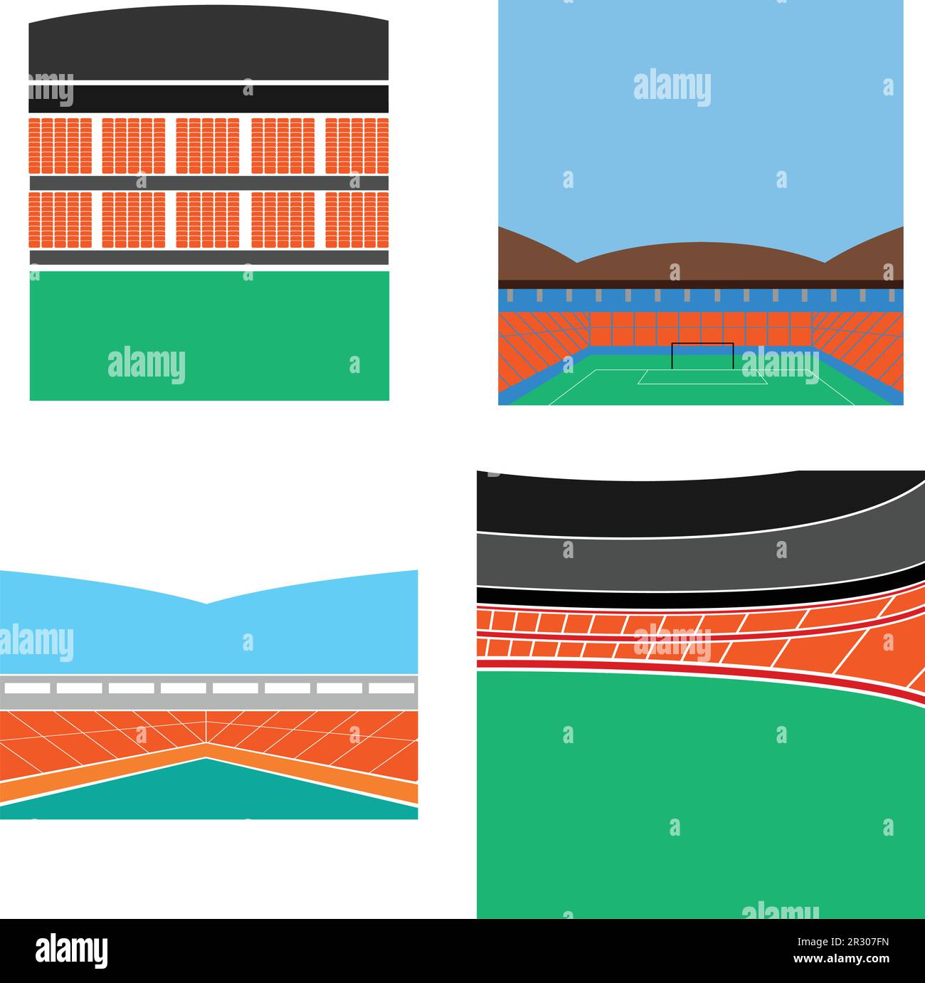 Stade de football moderne Banque d'images vectorielles - Page 2 - Alamy