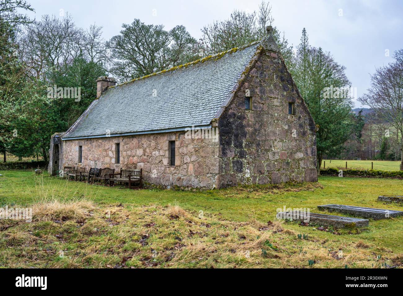 St Lesmo's Chapel dans Glen Tanar Estate près d'Aboyne, Royal Deeside ...